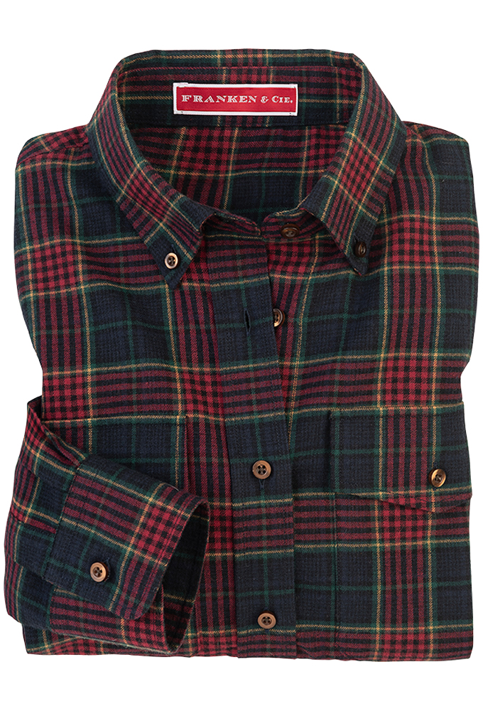 Blouse flannel, glencheck - shop online | Women | FRANKEN & Cie.