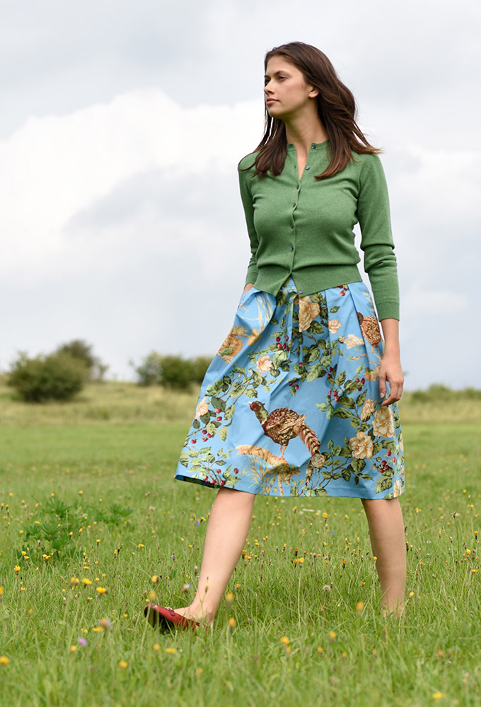 Cardigan lambswool, spring-green - shop online | Women | FRANKEN & Cie.