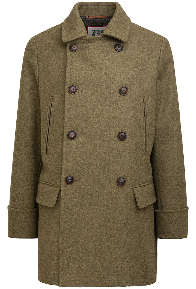 Caban Loden, olive - shop online at bei FRANKEN & Cie.